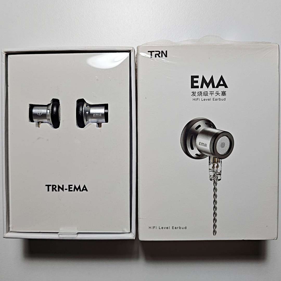 TRN EMA Hi-Fi Flathead Earphones with Mic, Audio, Earphones on Carousell