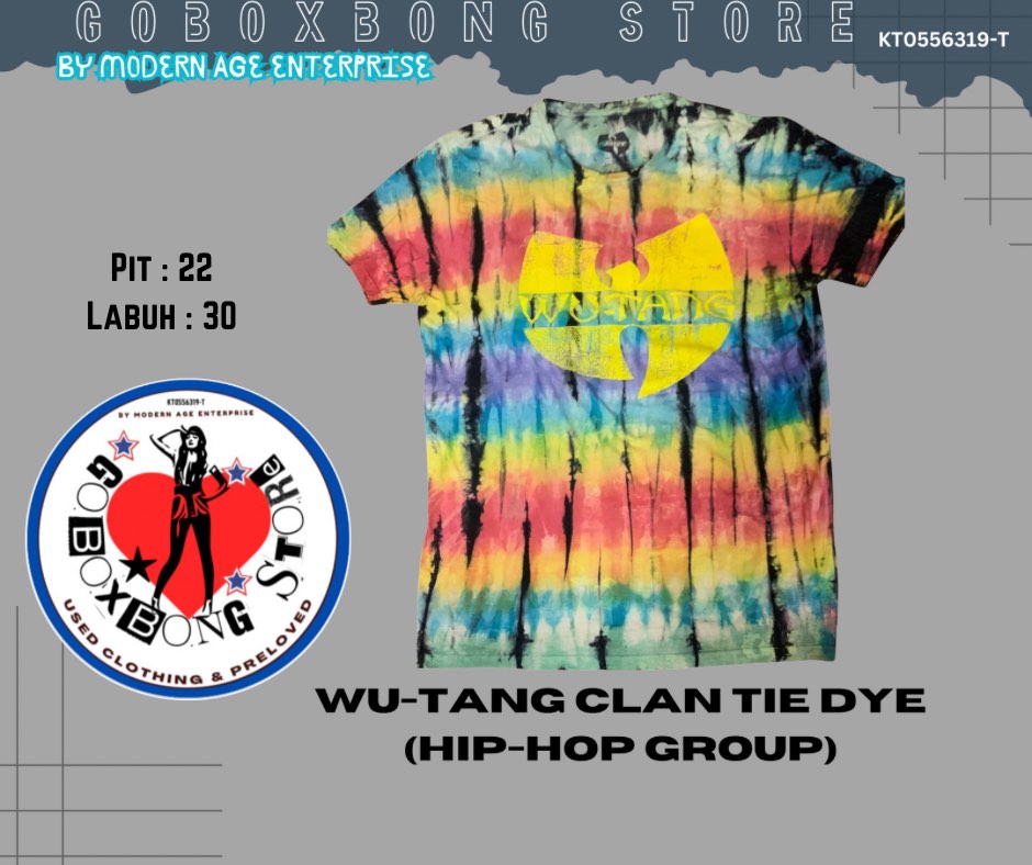Wu Tang Clan Official Merch 2017 tie dye, Men's Fashion, Tops & Sets ...