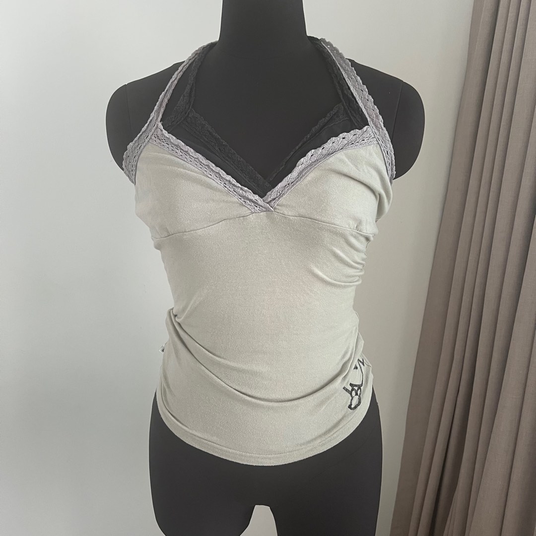 Y2K Vintage Walt Disney Halter Tie Top, Women's Fashion, Tops ...