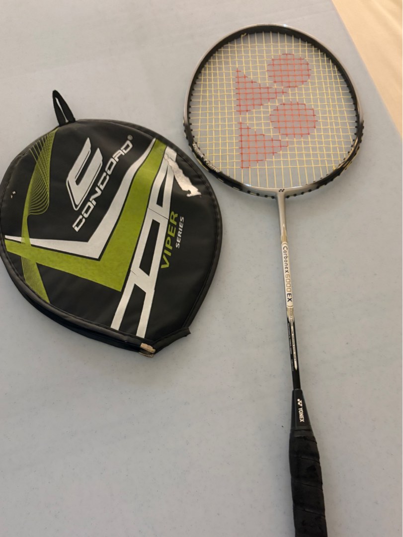 Yonex Carbonex 6000 EX UG5 Badminton Racquet, Sports Equipment, Sports ...