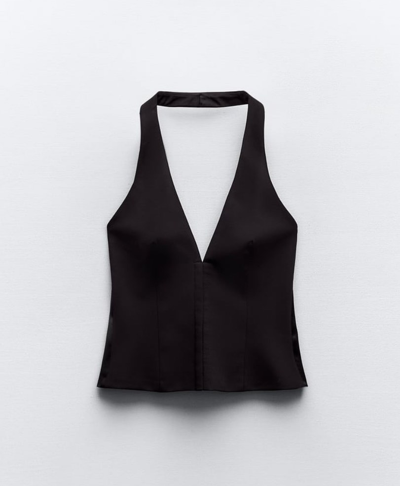 Zara Halter Top, Women's Fashion, Tops, Others Tops on Carousell