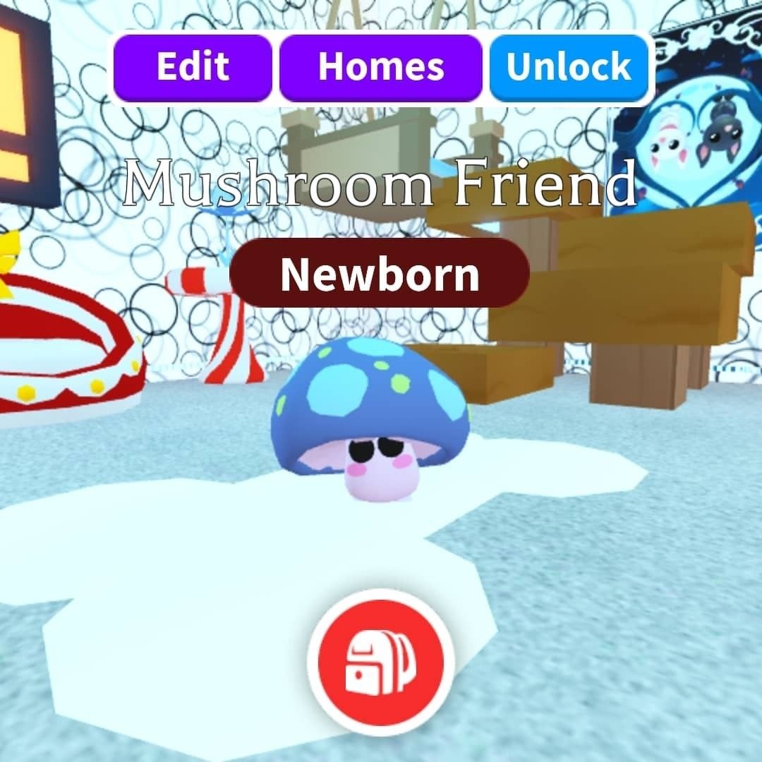 Adopt Me Mushroom Friend!, Video Gaming, Gaming Accessories, In-Game ...