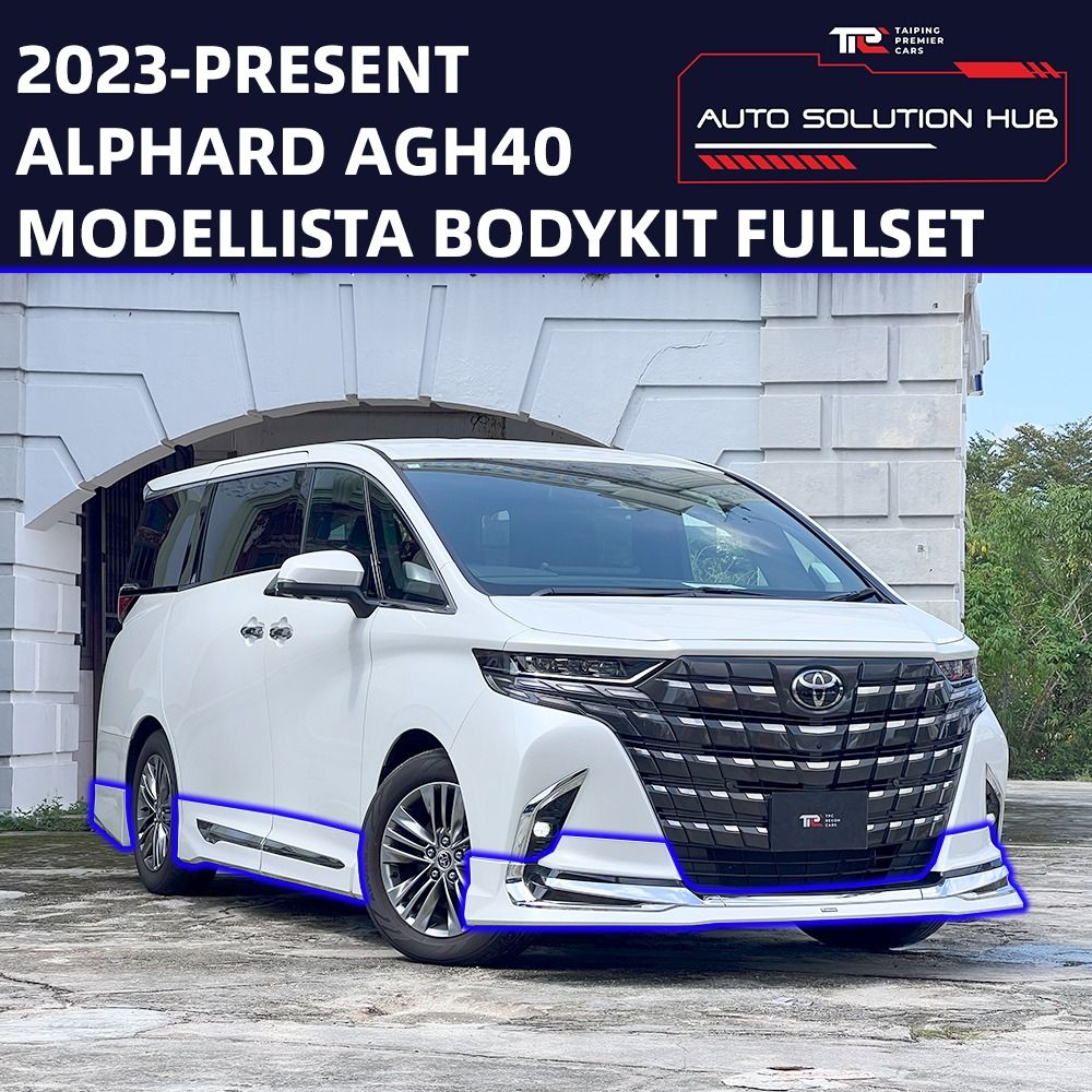 Alphard Vellfire Bodykit AGH40 Modellista , No Color, Pearl White (070 ...