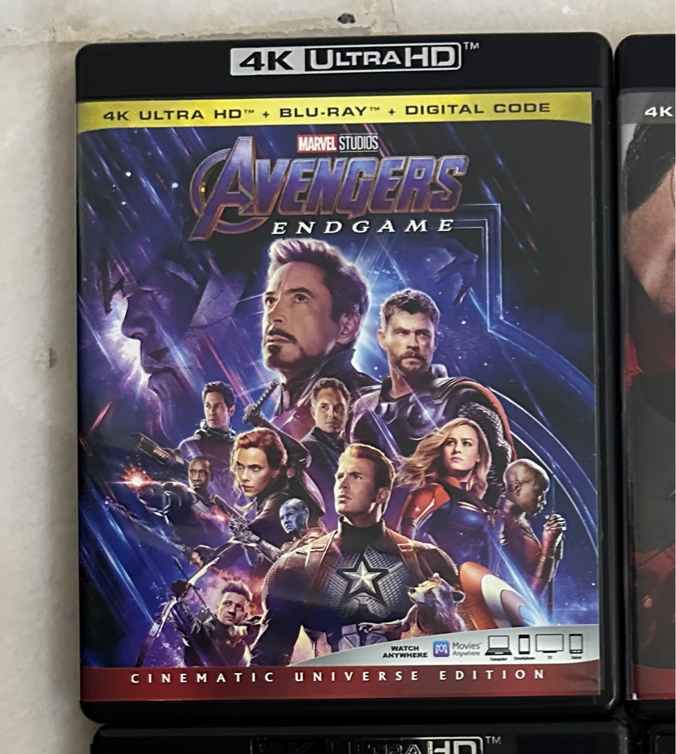 Avengers End Game 4K Blu-ray, Hobbies & Toys, Music & Media, CDs & DVDs on Carousell