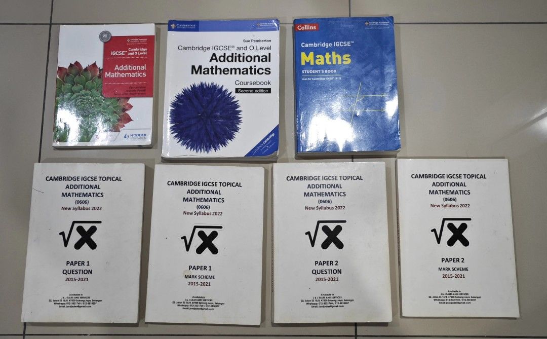 Cambridge IGCSE Mathematics, Additional Mathematics and topical past ...