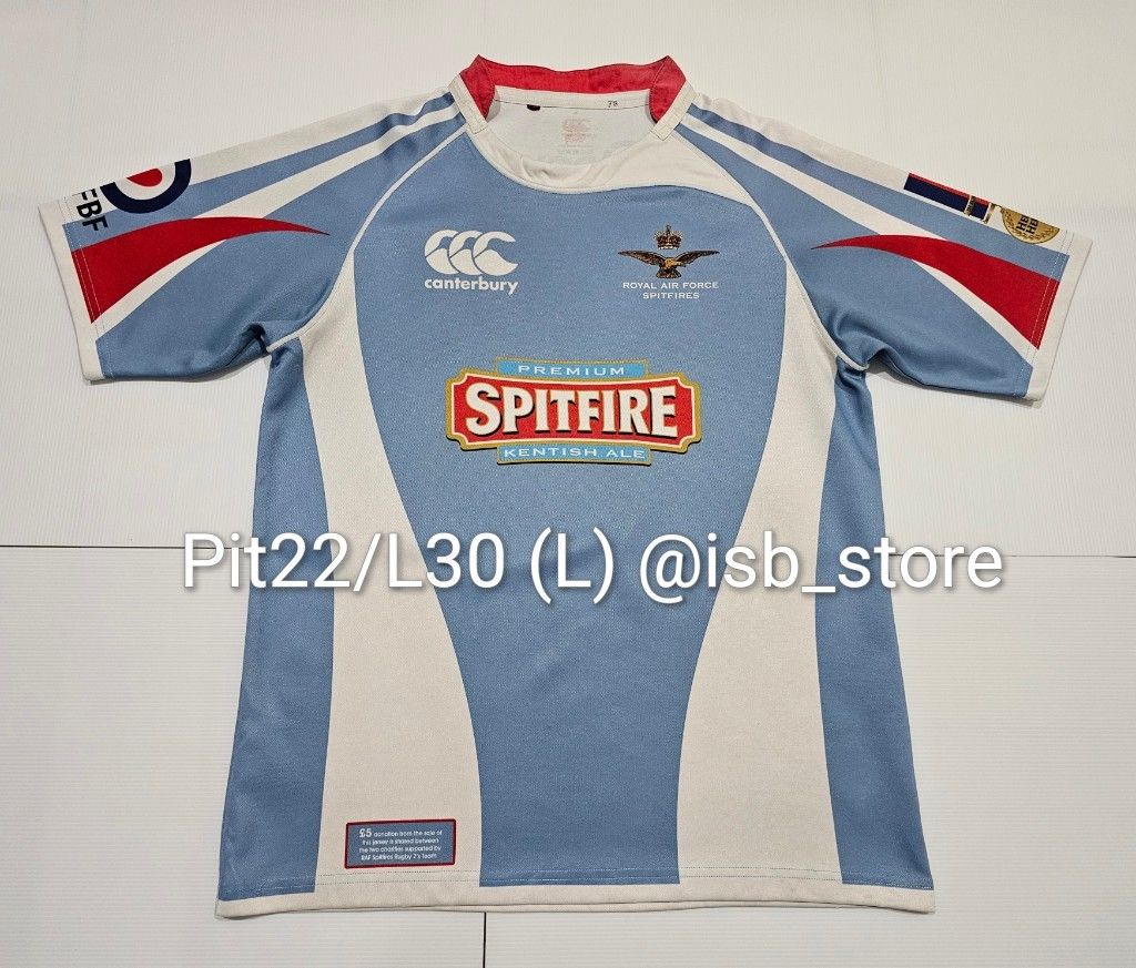Canterbury Royal Air Force 7s Sevens Rugby Jersey 2007/09 RAF Spitfires ...