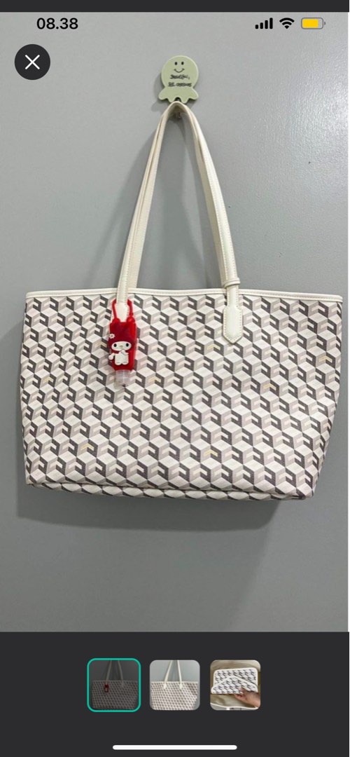 Christy Ng russo monogram large, Fesyen Wanita, Tas & Dompet di Carousell