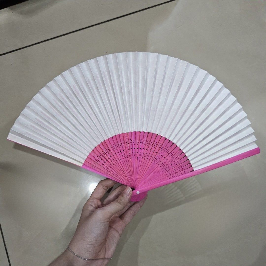 Coach hot pink printed hand fan original authentic cny raya Aidilfiltri ...