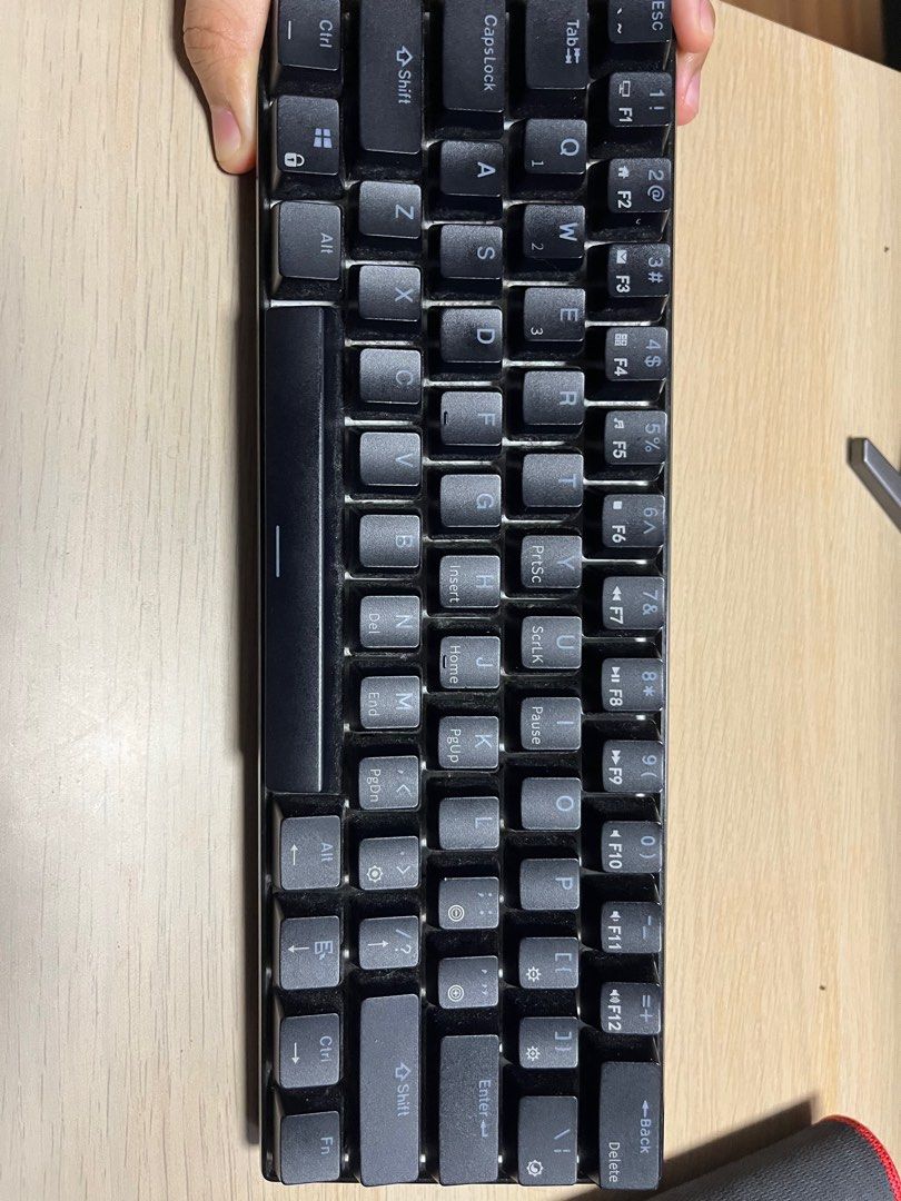 COMBO RK61 + INVASION D-1000 M ATX GAMING , BLACK , 5 ARGB FAN +1 HUB ...