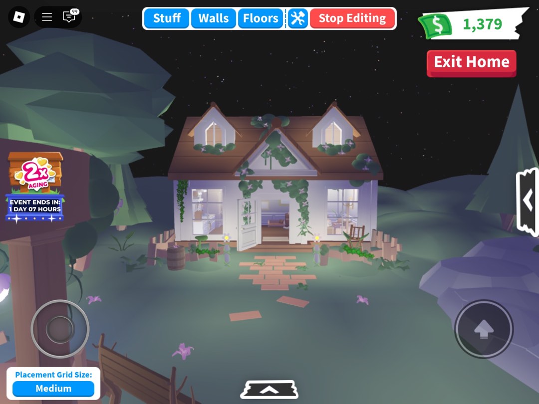 Cottage overgrown small tiny glitch house adopt me house, Video Gaming ...