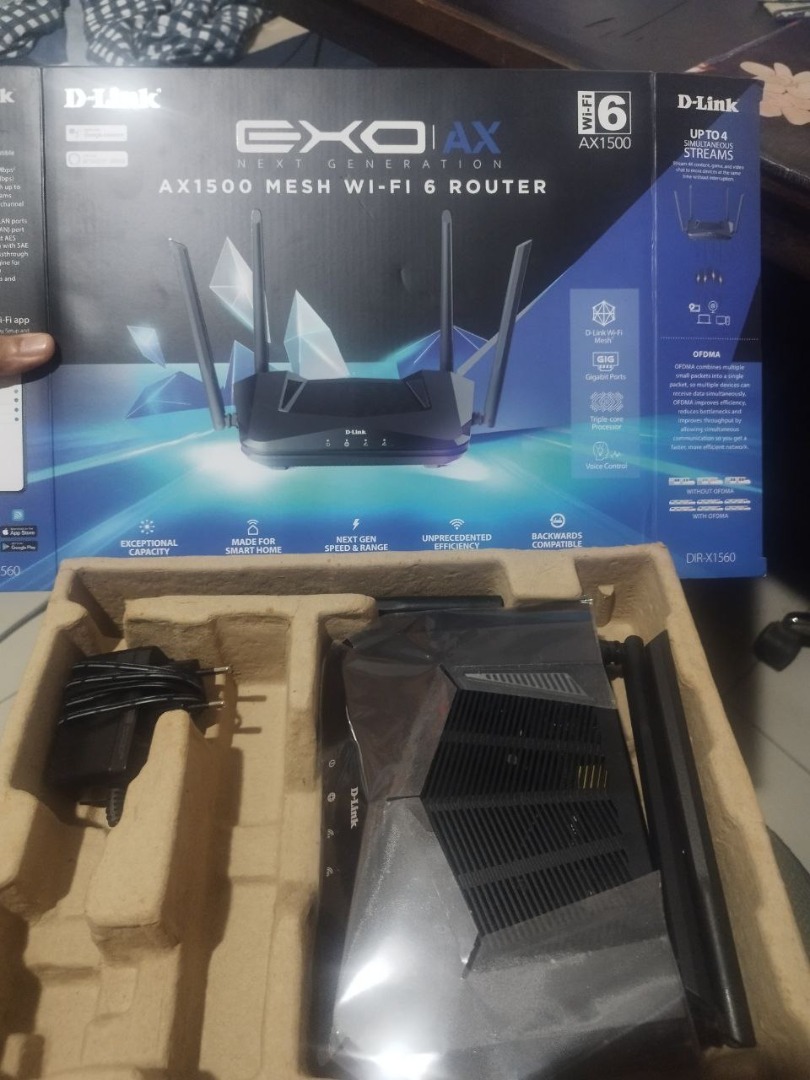 D-link Ax1500 mesh Wi-Fi 6 router, Computers & Tech, Parts ...