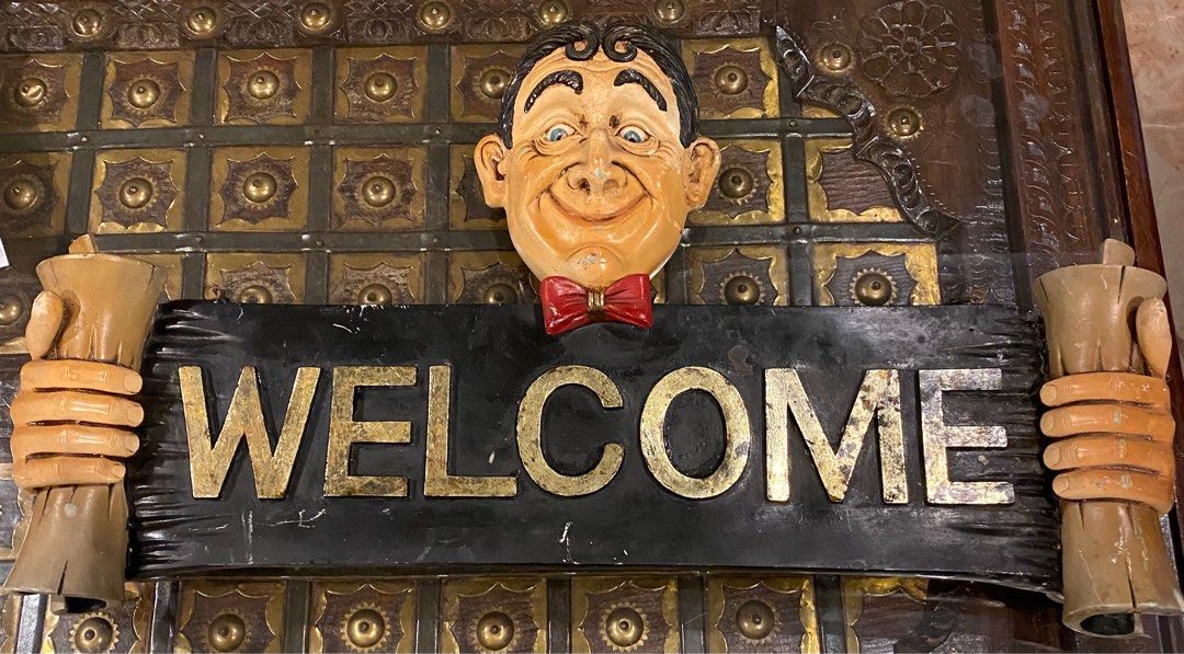 Double Sided Welcome Sign, Furniture & Home Living, Furniture, Other ...