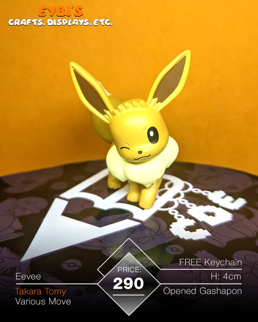 Eevee Takara Tomy ARTS Various Move Figure (Opened Gashapon), Hobbies ...