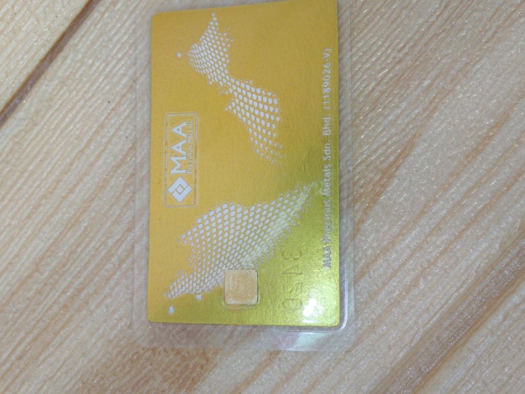 EMAS 999 / GOLD BAR CARD MAA PRECIOUS METAL SDN BHD, Hobbies & Toys ...
