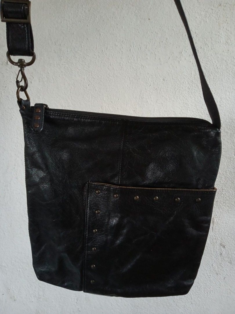 Estine made in Japan leather sling bag beg porter masterpiece dockers ...