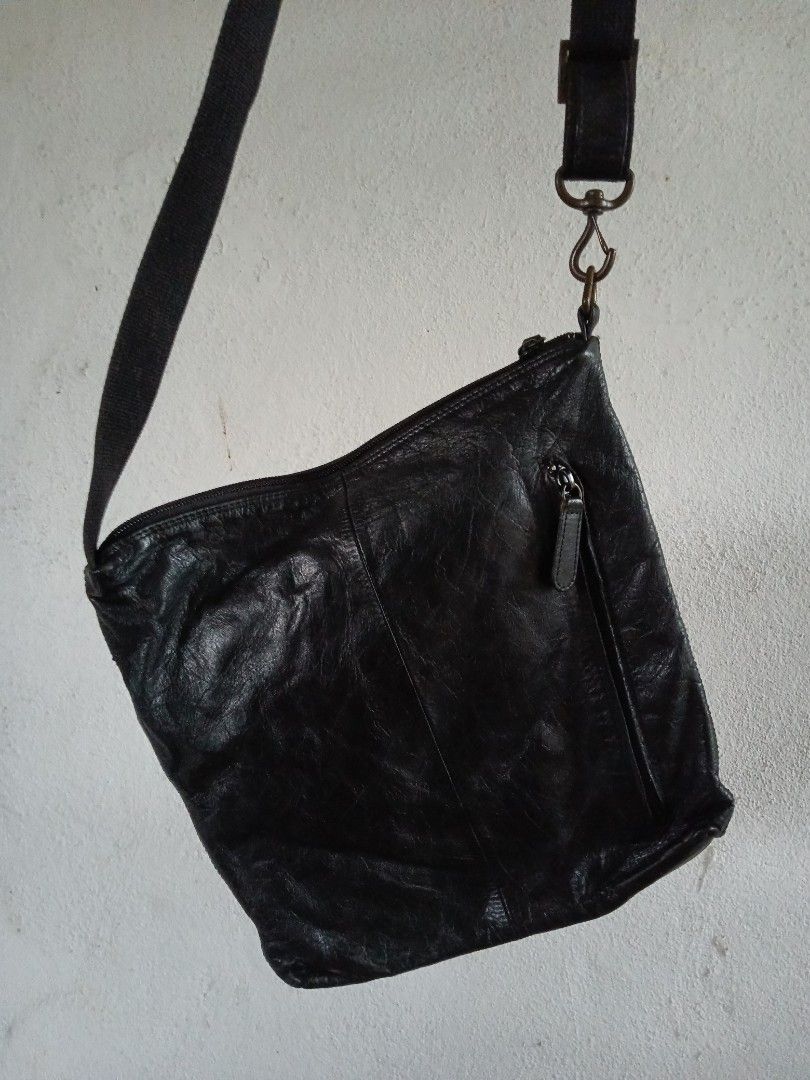 Estine made in Japan leather sling bag beg porter masterpiece dockers ...