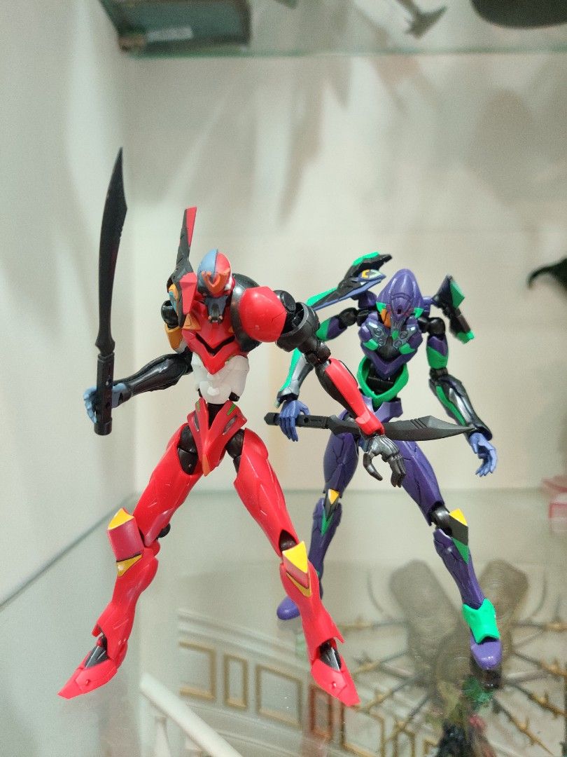 Eva Frame Rebuild Evangelion unit 01 and unit 2 Bandai (Not revoltech ...