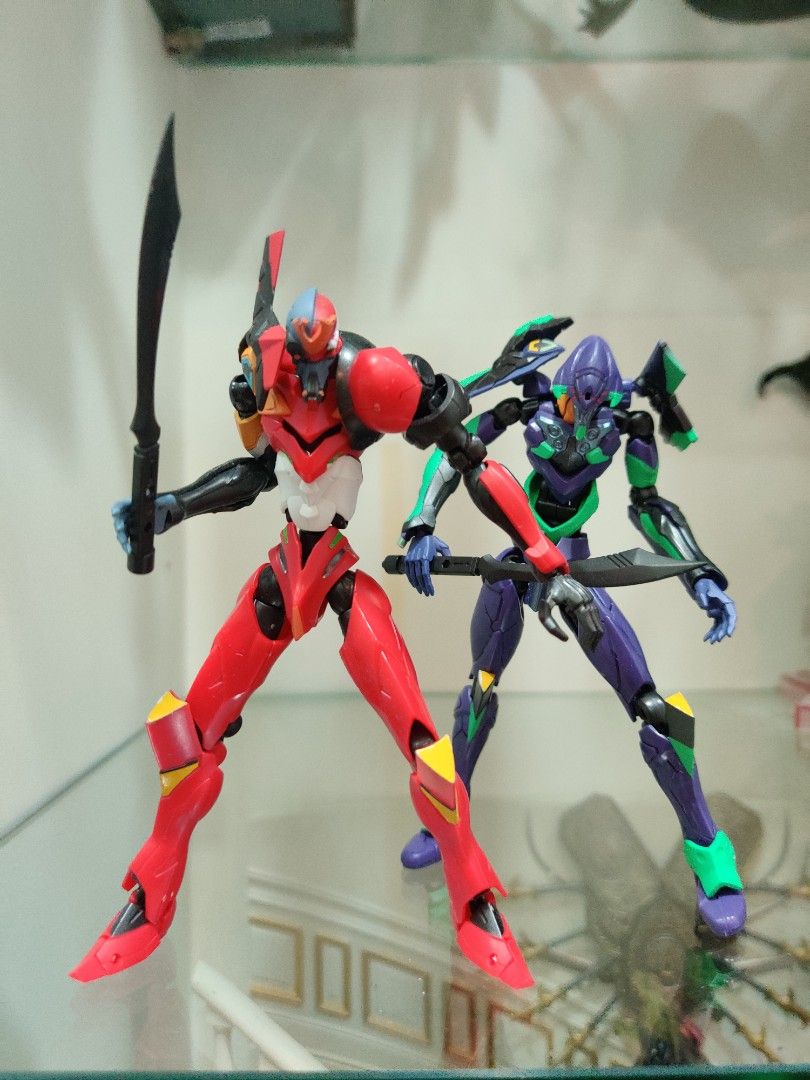 Eva Frame Rebuild Evangelion unit 01 and unit 2 Bandai (Not revoltech ...