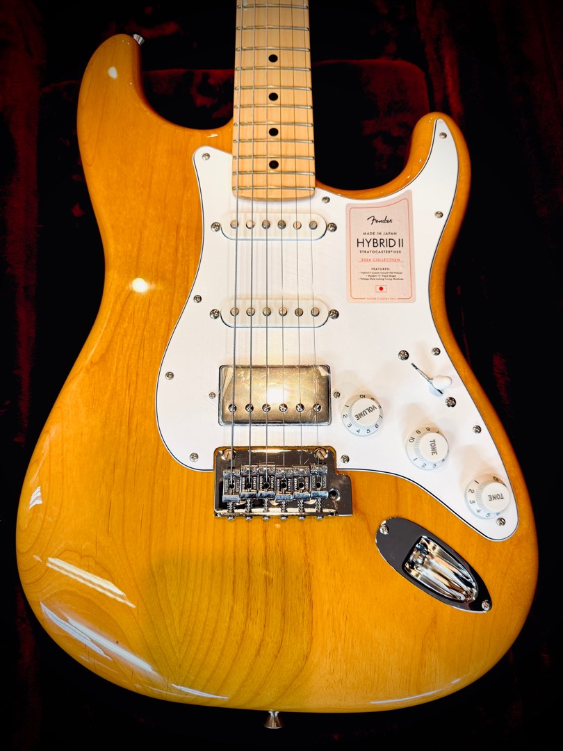 Fender Japan Hybrid II Stratocaster HSS Electric Guitar, Maple FB ...