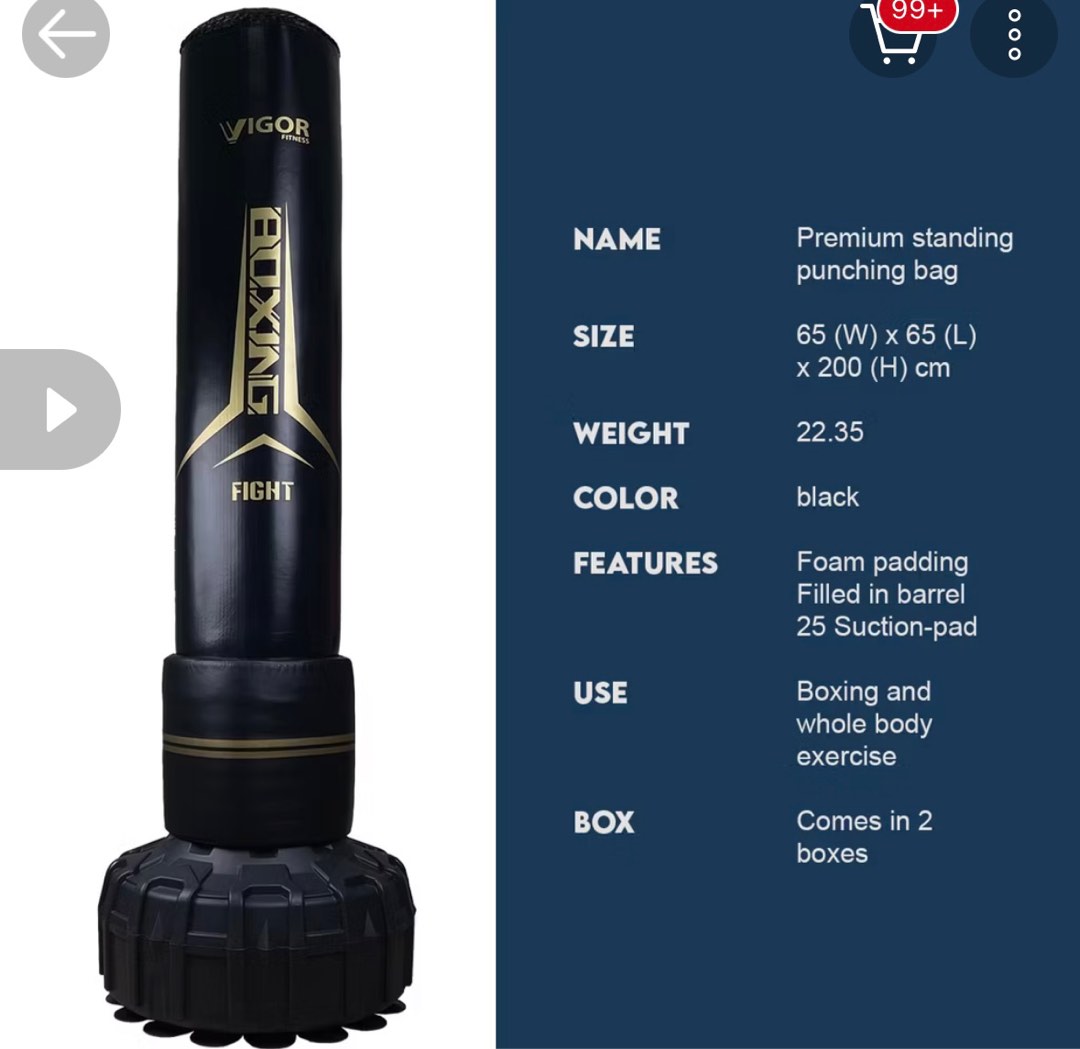 Fitness Indoor Outdoor Free Standing Punching Boxing Bag Standing ...