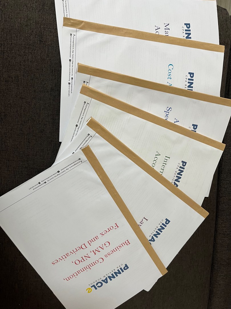 [FREE] Pinnacle undergraduate review handouts, Hobbies & Toys ...