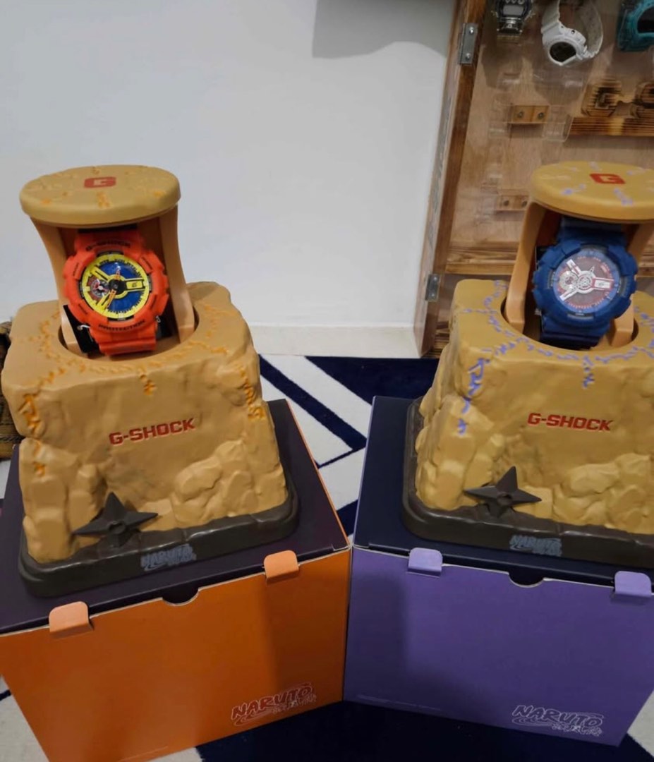 G shock Naruto dan Sasuke fullset, Men's Fashion, Watches & Accessories ...