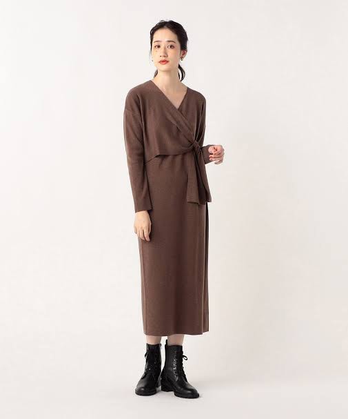 GU by UNIQLO front ribbon knitted maxi dress, Women's Fashion, Dresses ...