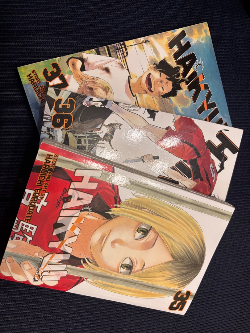 Haikyuu Manga Volume 35 36 37, Hobbies & Toys, Books & Magazines, Comics & Manga on Carousell