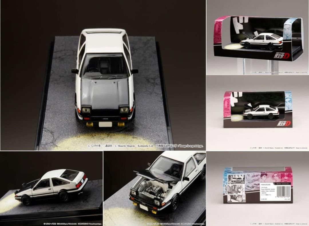 HOBBY JAPAN 1/64 TOYOTA SPRINTER TRUENO (AE86) / INITIAL D ENGINE ...