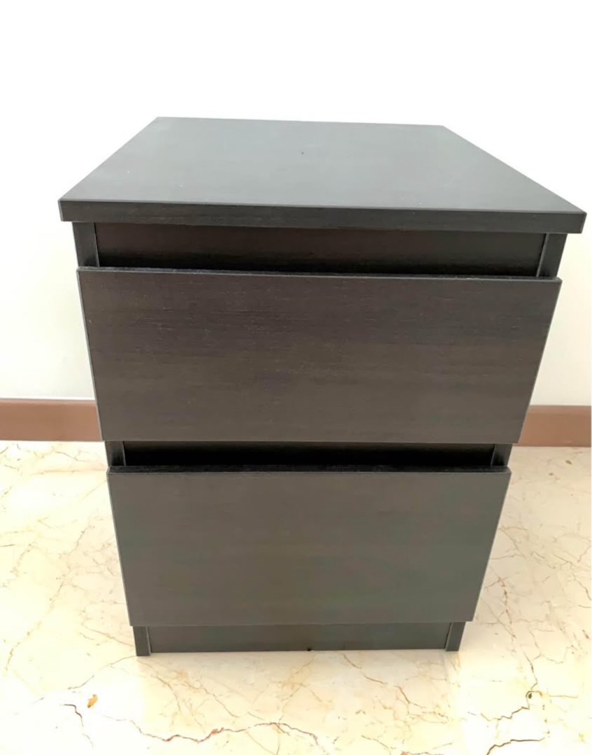IKEA Malm side table and drawers, Furniture & Home Living, Furniture ...