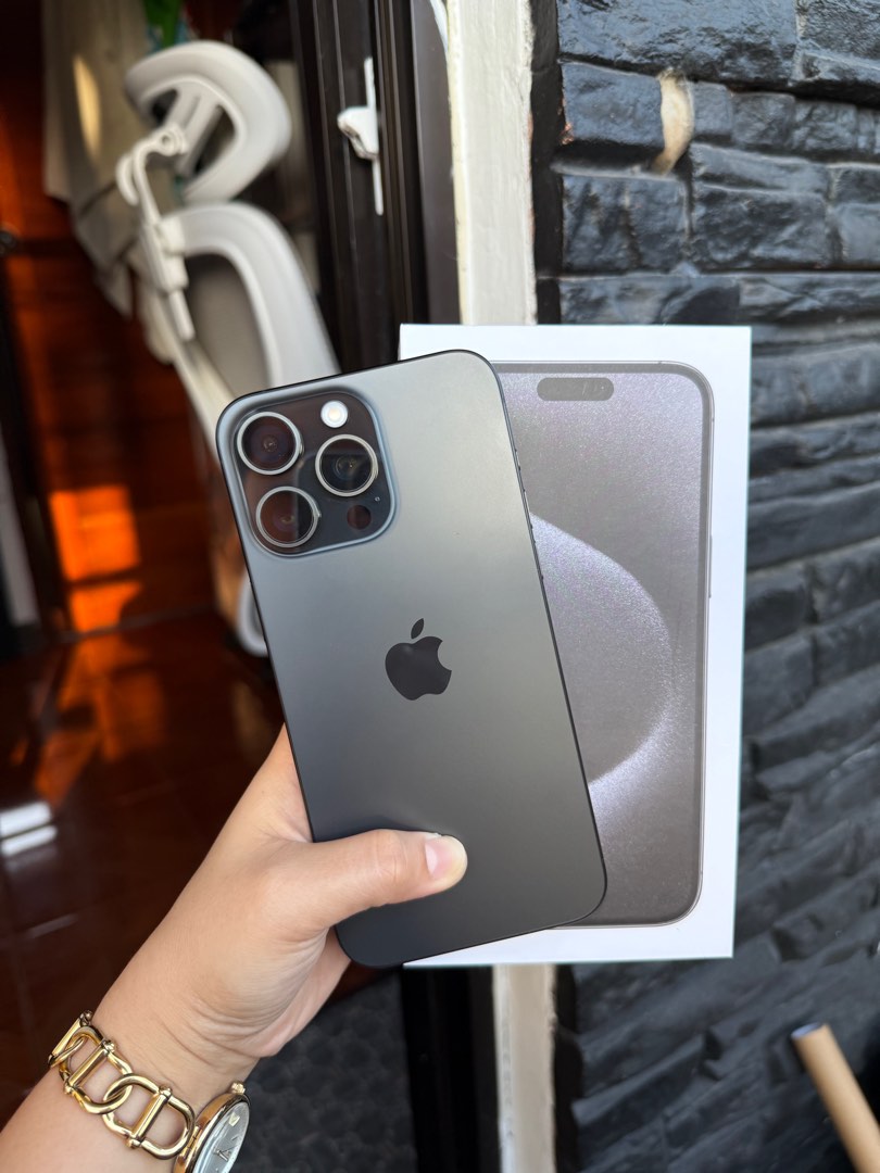 IPHONE 15 PRO MAX 256GB BLACK TITANIUM, Mobile Phones & Gadgets, Mobile ...
