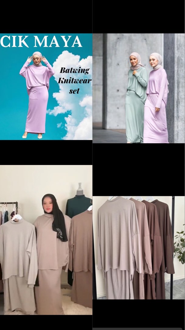 Ironless Minimalist Modern Baju Kurung in Dove White, Women's Fashion ...