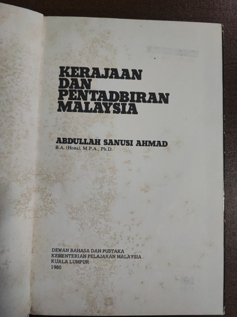 Kerajaan Dan Pentadbiran Malaysia - Abdullah Sanusi Ahmad, Hobbies ...
