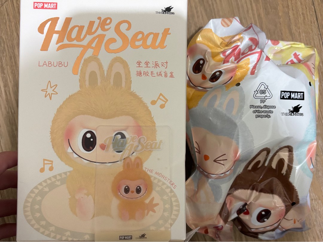 Labubu Have A Seat Baba Pop Mart 100% Original, Hobbies & Toys, Toys ...
