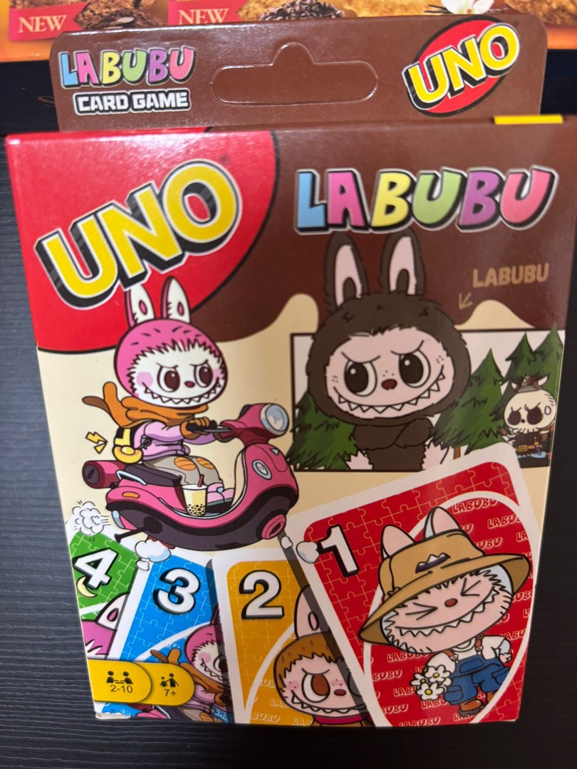 LABUBU UNO, 興趣及遊戲, 玩具 & 遊戲類 - Carousell