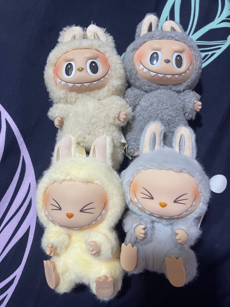 Labubu V1 and V2 Set - Soymilk, Sesame Bean, Hehe, Sisi (tags: baby ...