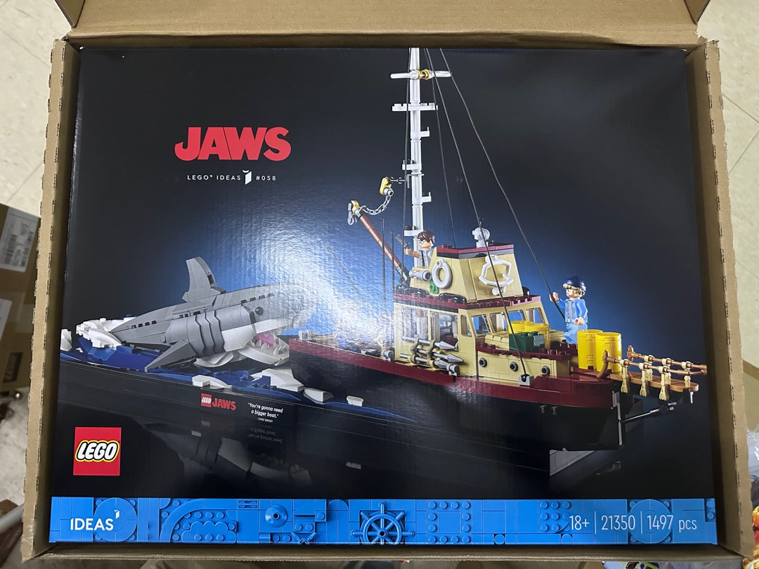 LEGO 21350 Jaws 《大白鯊》 (Ideas) Martin Brody 警長、Matt Hooper 與 Sam Quint ...
