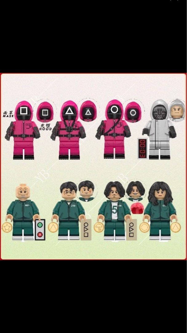 LEGO (Squid Game Lego Minifigures Block Toys for Children kids toys ...