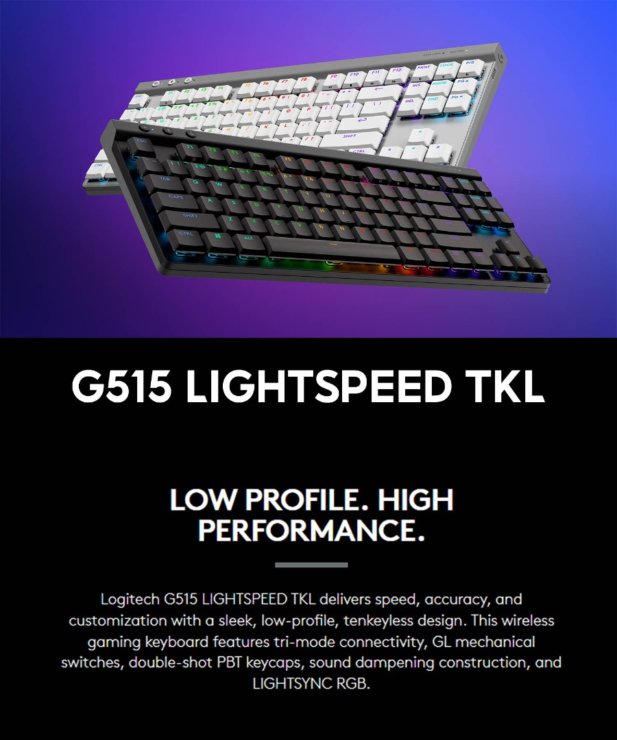 Logitech g515 lightspeed tkl, Computers & Tech, Parts & Accessories ...