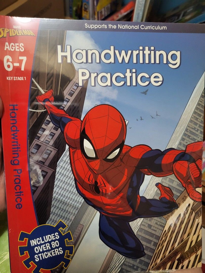 Marvel spiderman handwriting practice, Hobbies & Toys, Books ...