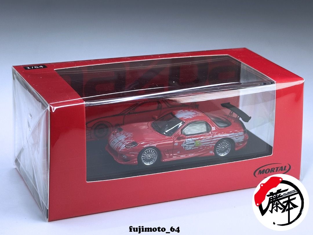 MORTAL 1/64 VEILSIDE RX7 (FD3S) , RED FNF, Hobbies & Toys, Toys & Games ...