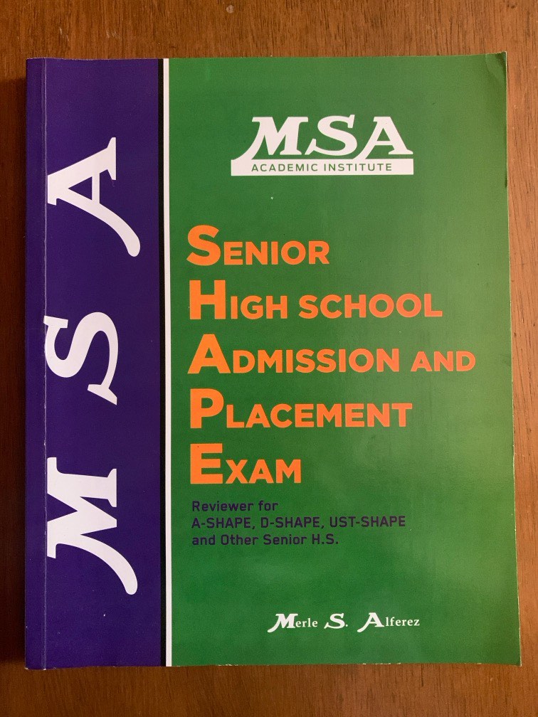 MSA SHAPE Reviewer for ASHAPE, DSHAPE, USTSHAPE, Hobbies & Toys, Books ...