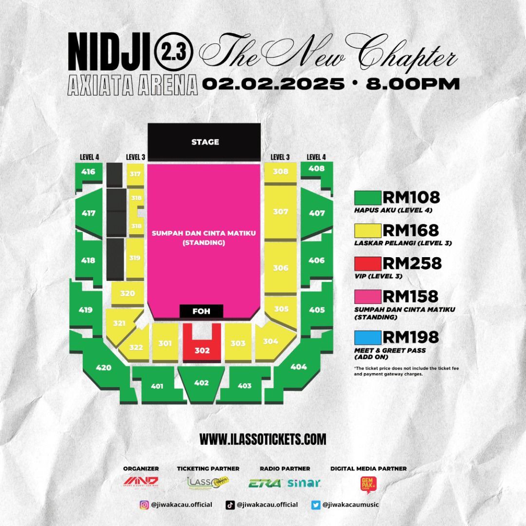 Nidji in KL 2025 Axiata Arena Concert Ticket, Tickets & Vouchers, Event ...
