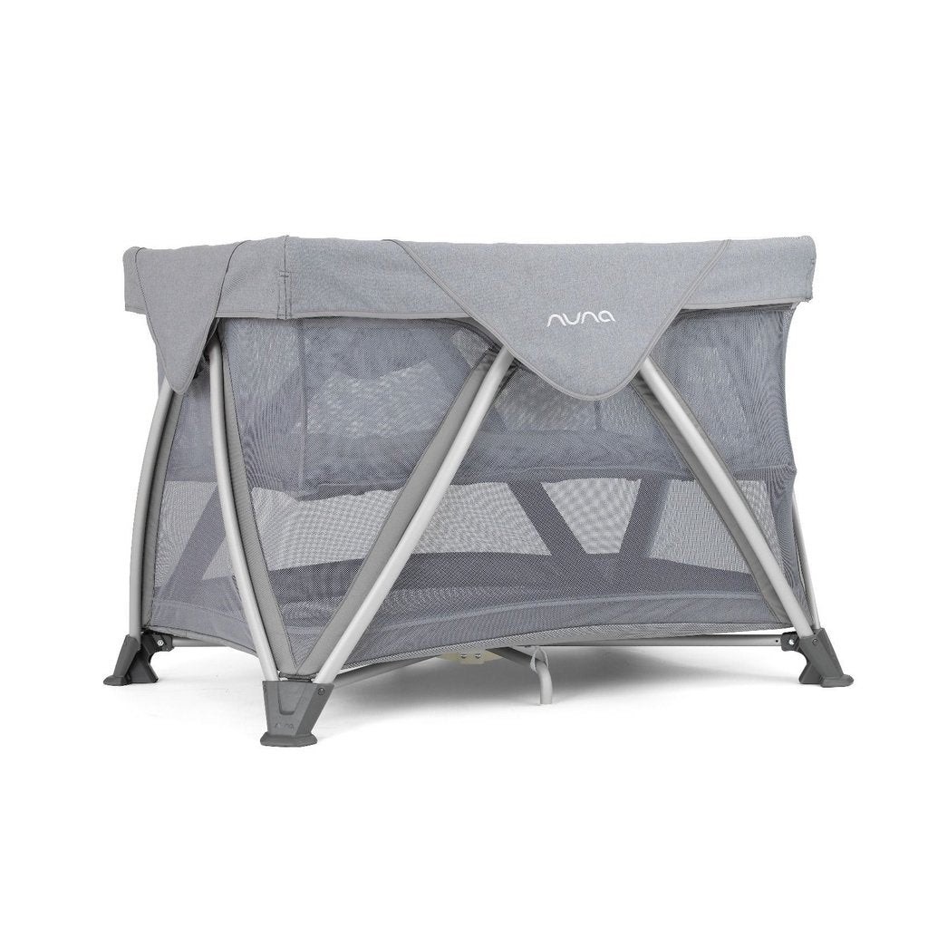 Nuna Sena Aire in Charcoal color with tiny winks mattress & bamboo sheet, Babies & Kids, Baby ...