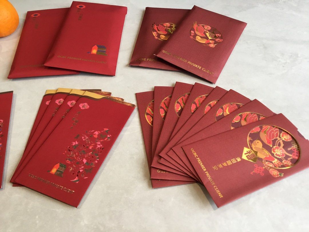 Ocbc Premier Private 2025 Ang Bao Hong Bao Red Packet Bank Set with ...