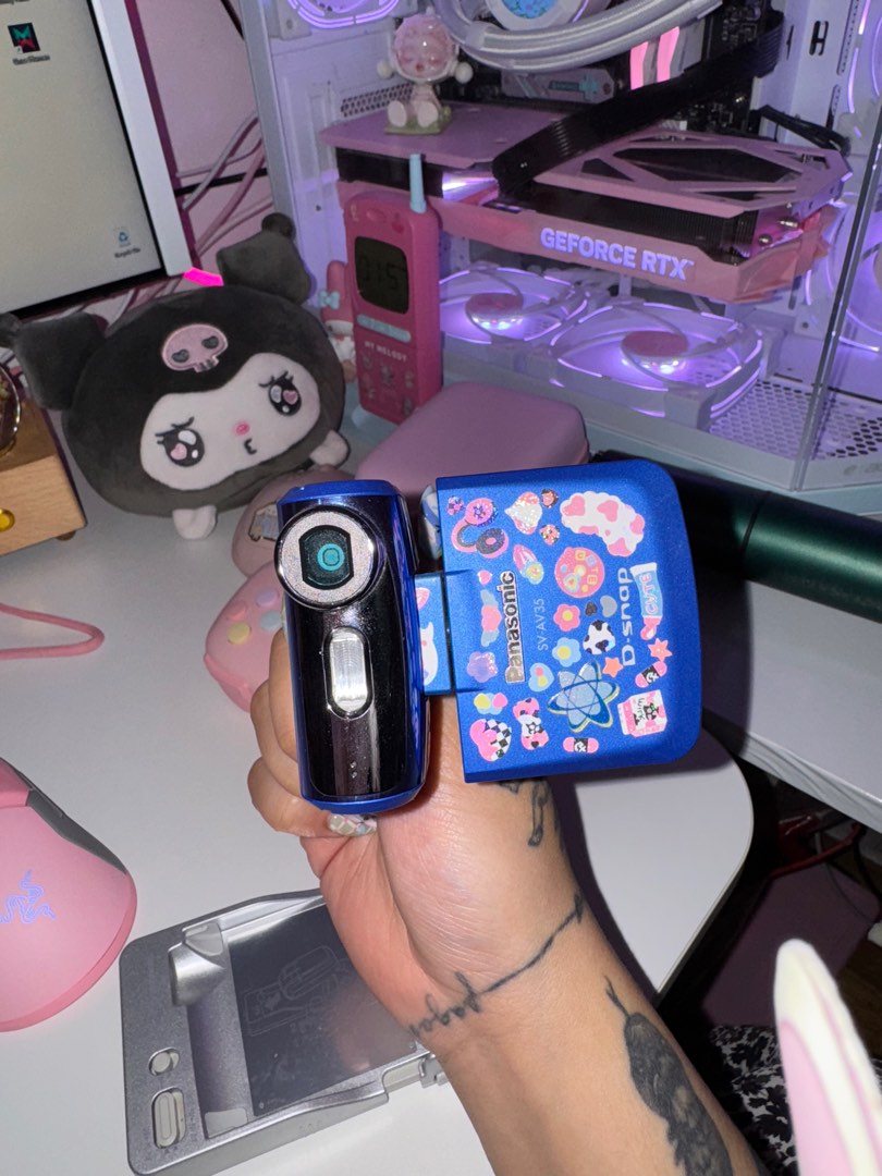 Panasonic D-Snap blue -Rare digicam / video cam, Photography, Video ...