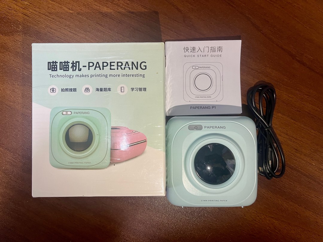 PAPERANG Portable Bluetooth Photo Thermal Printer, Computers & Tech ...