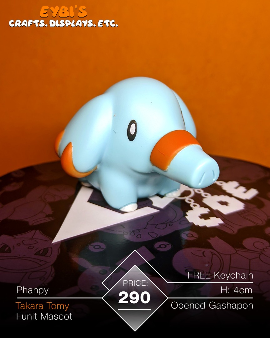 Phanpy Takara Tomy ARTS Funit Mascot Figure (Opened Gashapon), Hobbies ...