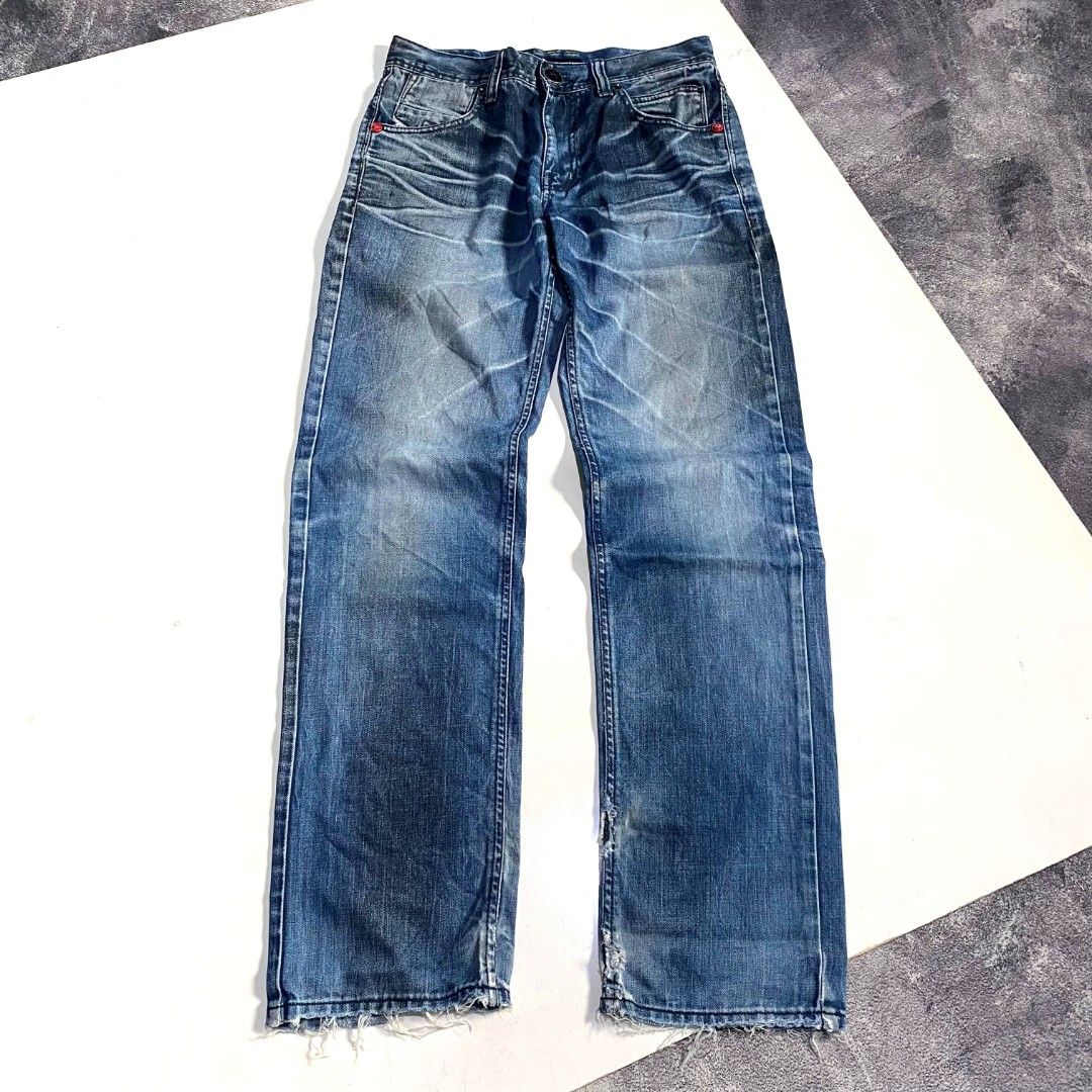 Polham fading denim not baggy jeans ootj momotaro nudie levis 501 orslow neighborhood studio d ...