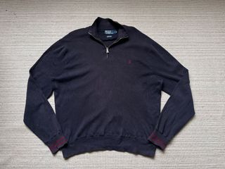 POLO RALPH LAUREN RARE (DOUBLE POCKET) HALFZIP / HALF ZIP/ HALFZIPPER / HALF ZIPPER / HZ polo ...